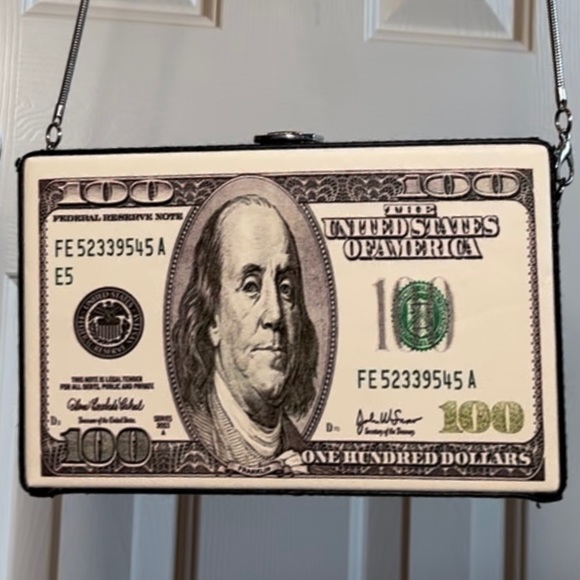 Bags | Hundred Dollar Bill Box Bag | Poshmark
